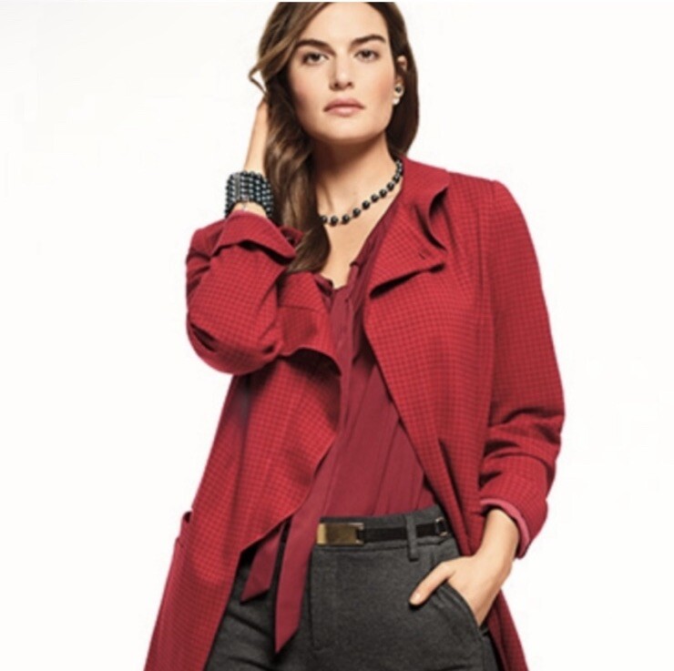 CAbi Red Houndstooth Celebration Jacket-SZ LARGE | eBay