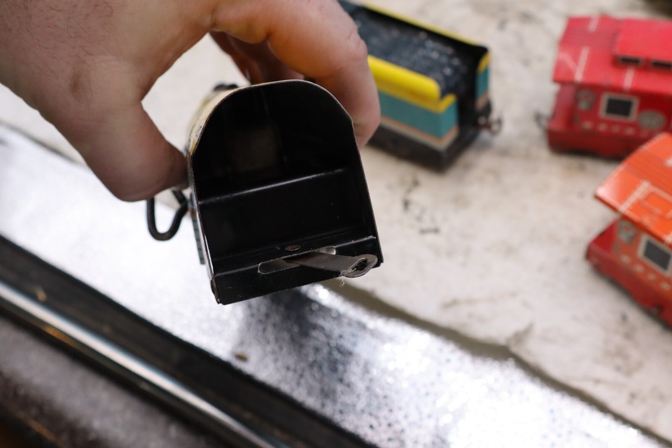 Works Hafner Train Tin Wind Up Engine 115041 with track and several ...