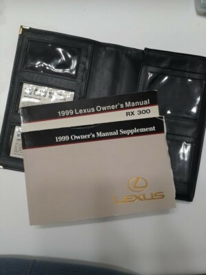 LEXUS RX300 1999 OWNERS MANUAL RX 300 OWNER'S BOOK | eBay