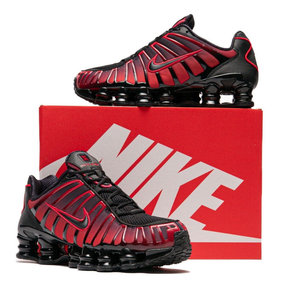 Nike Shox TL Black University Red Gradient IF6202-001 Men's Size New | eBay