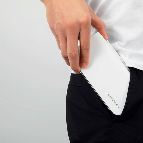 Smart Pill Dispenser LED Light Display with Alarm Buzzer Reminder Pill ...