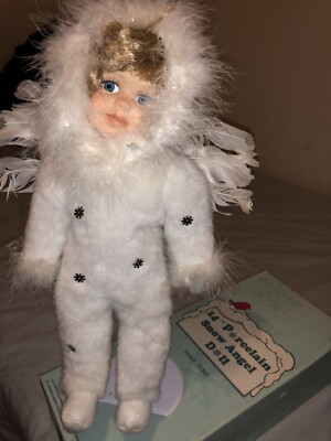 Porcelain Snow Angel Doll Collectible 14 Inch #11261 | eBay