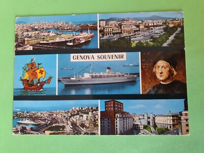 Carte Postale D'Italie GF 1964 Genova Souvenir vues divers | eBay