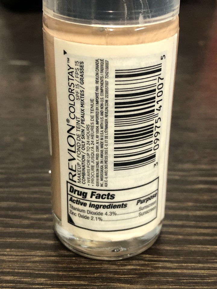 Revlon Colorstay Matte Finish Makeup combination/oily skin 1 oz. 250 ...