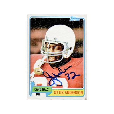 1981 Topps Ottis Anderson Autograph Signature St. Louis Cardinals | eBay
