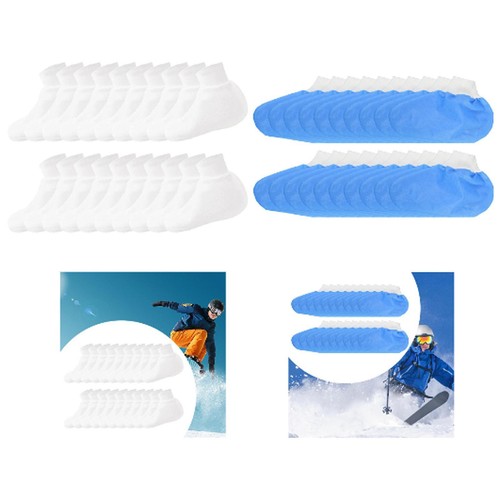 10 Pairs Disposable Ski Foot Covers for Skiing Beauty Salon Winter ...