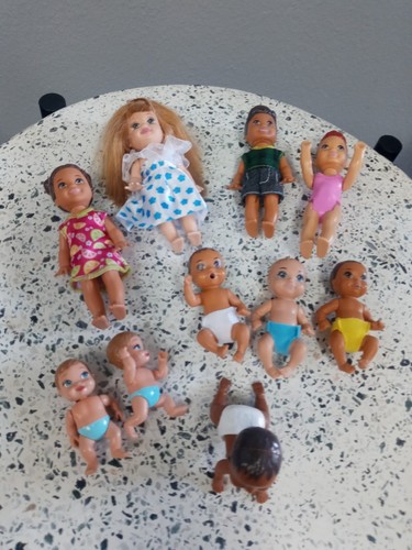 10 Mattel Barbie Kelly Baby Skipper Dolls & Barbie Babies Lot | eBay