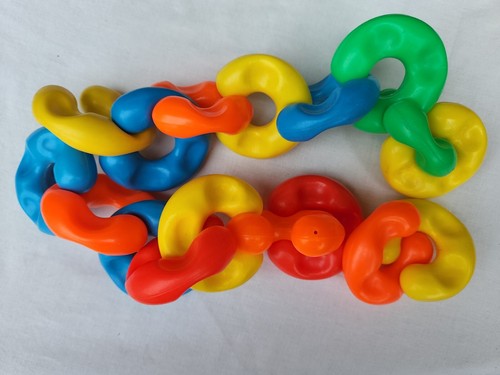 Vtg. Playskool Baby Toy 17 Linking Rings | eBay
