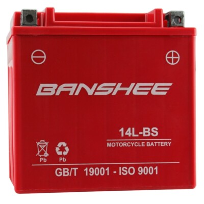 Banshee YTX14L-BS Replacement Battery for STX14L-BS, ETX14L, GTX14L-BS ...
