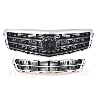 For 2013-2014 Cadillac ATS Front Upper Grille + Lower Grill 22976330 ...