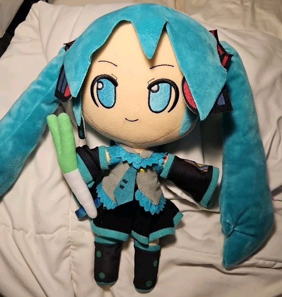Hatsune Miku VOCALOID Plush Toy Soft Stuffed Doll Cute Kawaii Mint ...