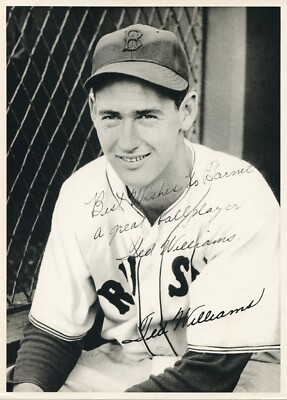 Vintage 1941 Ted Williams Signed Team Issued Photograph .406 Season ...