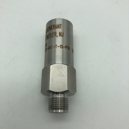 NEW CRV-61T-T-15 Generant Pressure Relief Valve PRV 316 Stainless Steel ...