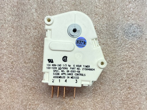 Genuine OEM Electrolux Frigidaire Refrigerator Defrost Timer 215846604 ...