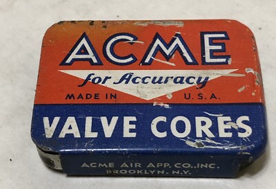 Vintage ACME Valve Cores Tin - Gas Station Garage Automobile ...