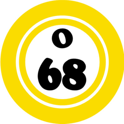 O 68 O68 Bingo Ball - 10 Pack Circle Stickers 3" x 3" - Hobby Number ...