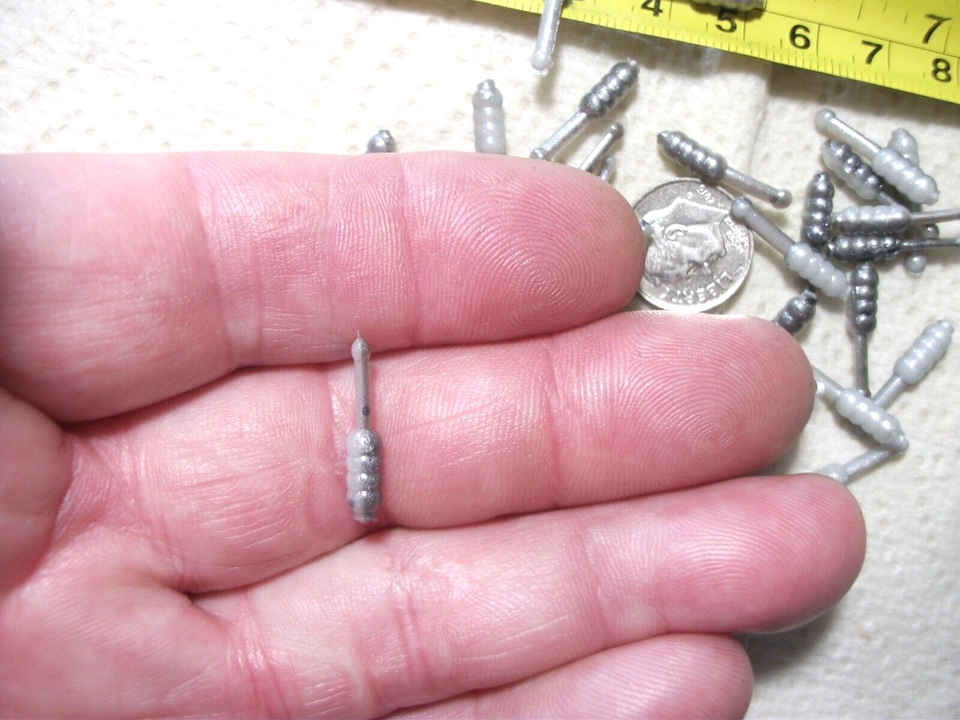 100-3/4"-crappie panfish-grubs-soft plastic maggots-wax worms-spikes ...