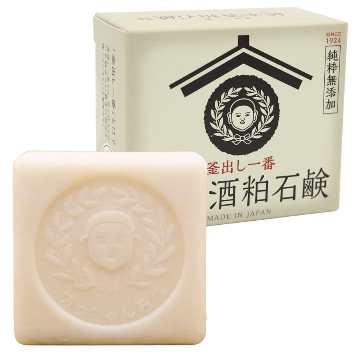 Japanese Natural Rice Bran Extract Sake Kasu Soap Bar Brightening ...