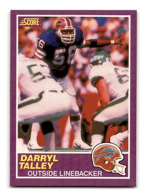 Darryl Talley 1989 Score Supplemental #379S Buffalo Bills Mint | eBay