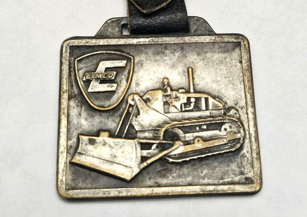 ANTIQUE EIMCO BULLDOZER CRAWLER TRACTOR POCKET WATCH FOB ROAD ...