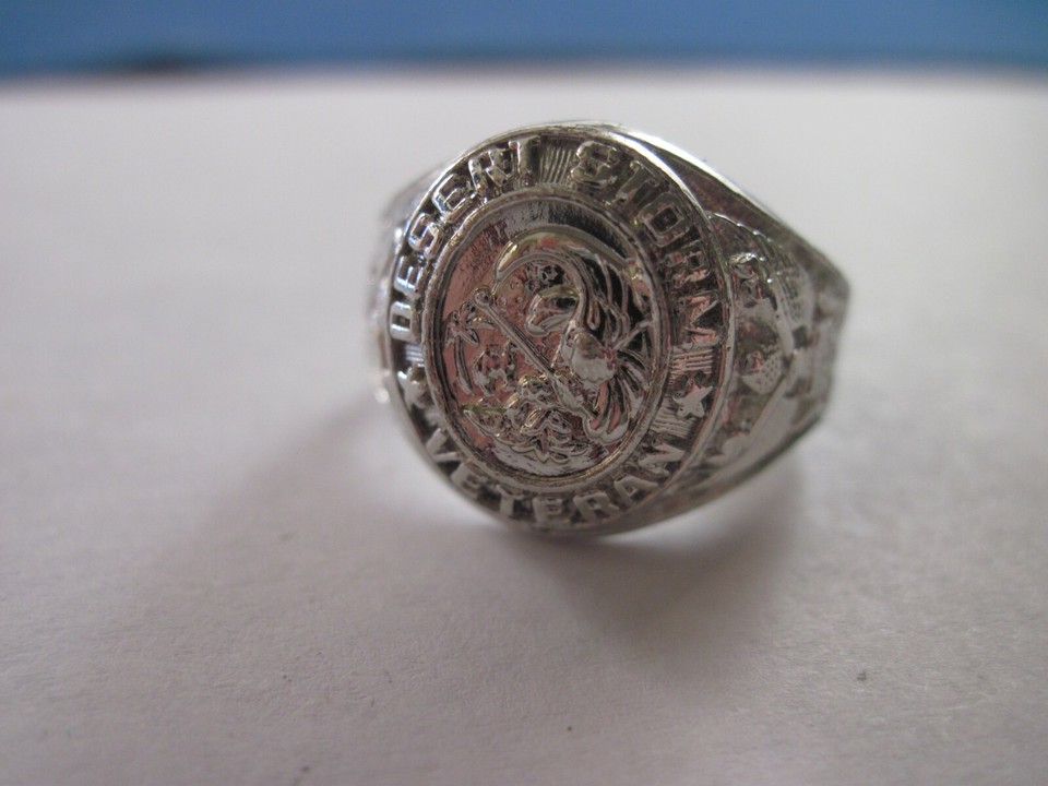 Desert Storm Veteran ring closed back size 9 | eBay