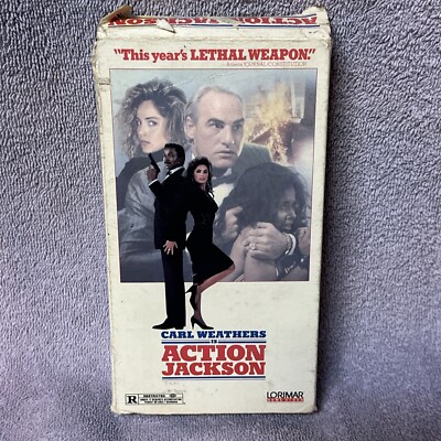 Action Jackson (VHS, 1988) Lorimar Home Video: Carl Weatherspoon ...
