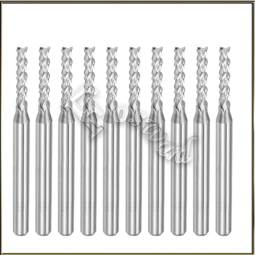 1/8" Carbide End Mill Engraving Milling Cutter CNC Router Bits for PCB ...
