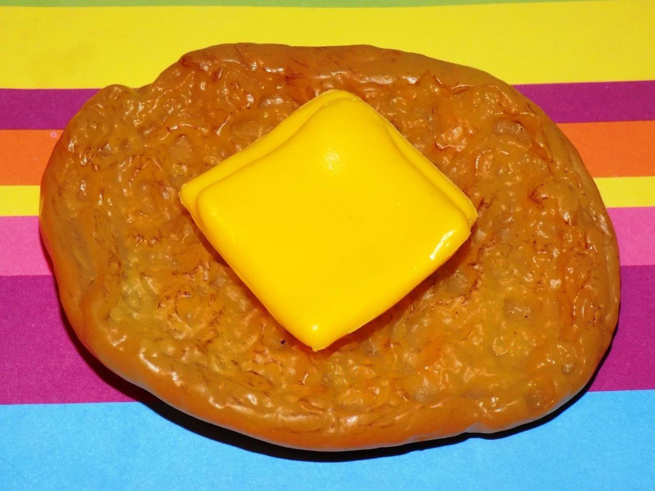 REALISTIC Faux Food English Muffin with pat of butter food prop display ...