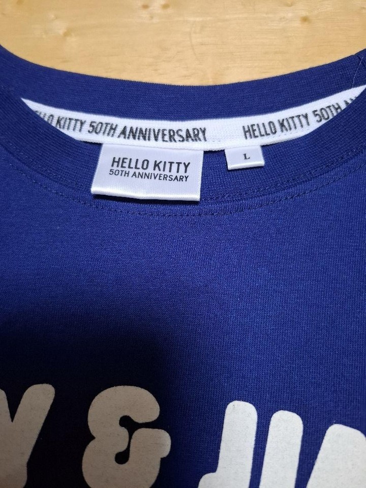 Patty & Jimmy Hello Kitty 50th Navy T-Shirt Don Quijote Limited L | eBay