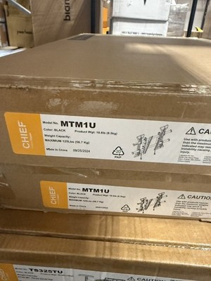 Chief MTM1U Medium Fusion Micro-Adjustable Tilt Wall Mount New In Box ...