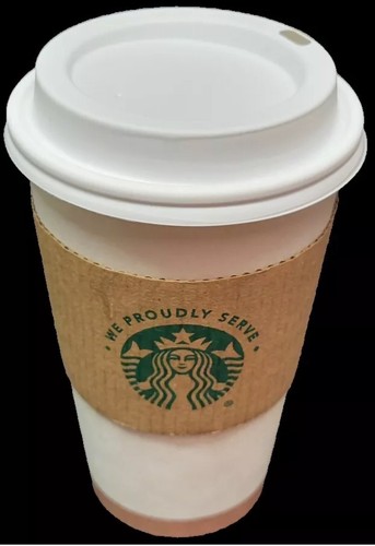 (100) STARBUCKS Paper Cups & 85 Lids Grande (16 oz) (100) Cup Sleeves ...