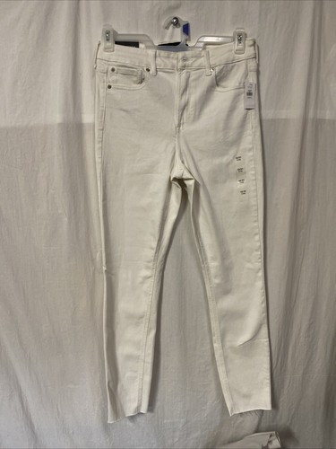 New GAP White High Rise Universal Legging Jeans sz 12 / 31 Long NWT ...