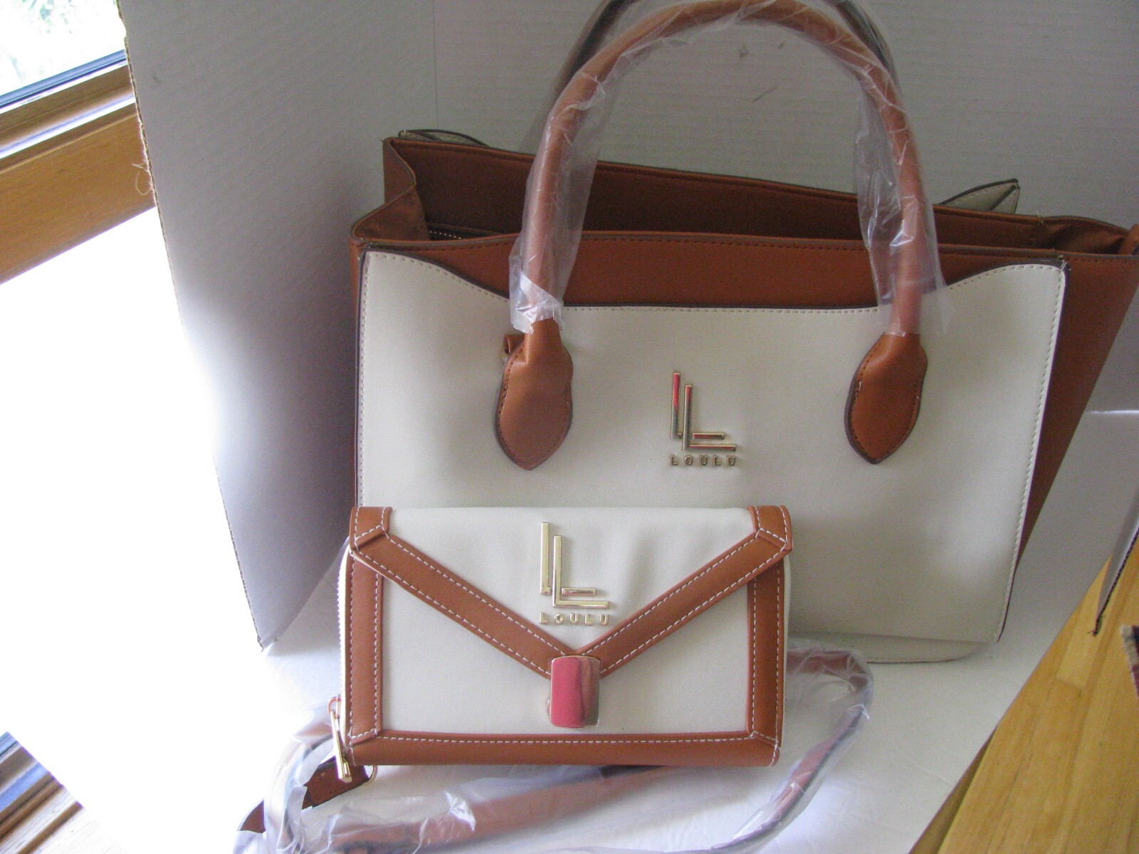 LouLu Handbag Purse Tote Matching Wallet Long Shoulder Crossbody Strap ...