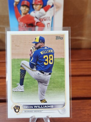 2022 Topps Series 1 Baseball Devin Williams - Milwaukee Brewers - Base ...
