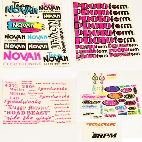 Feuilles Adhésifs Lettrage Novak Cml Revolution Team Losi Protoform E ...