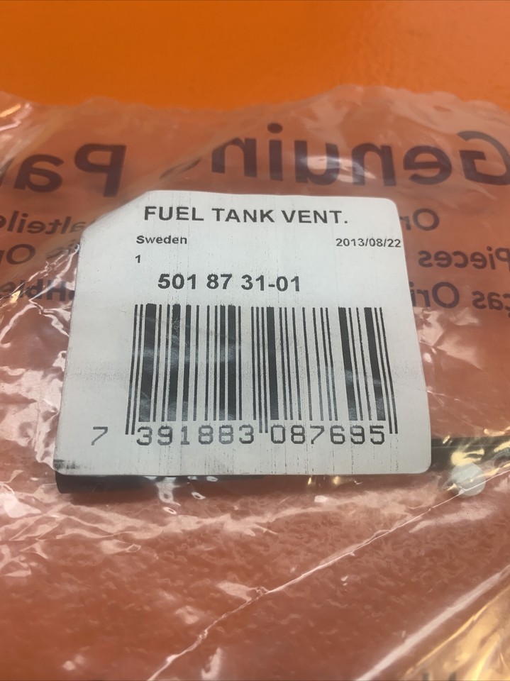 HUSQVARNA FUEL TANK VENT 501873101 254 257 261 262 266 362 XP 375 K 385 ...