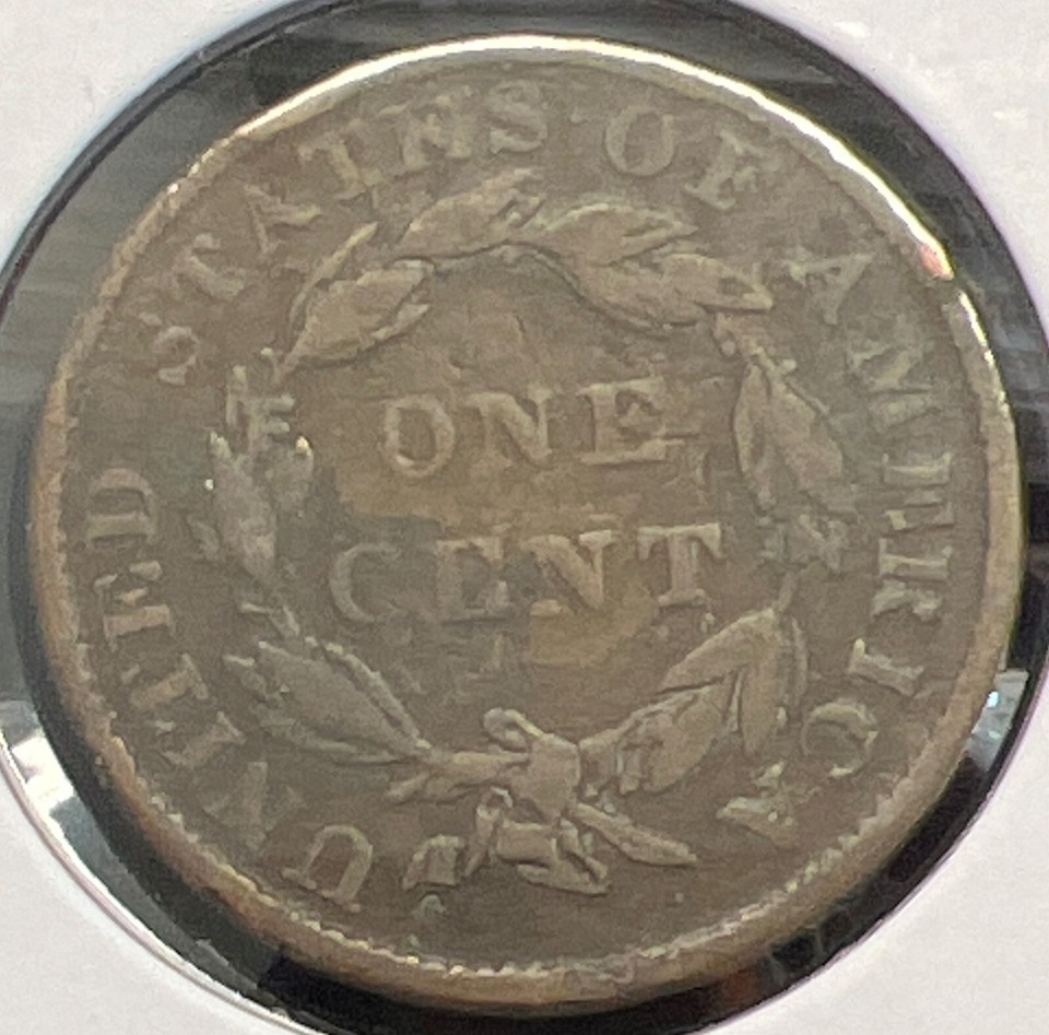 1836 CORONET HEAD LARGE CENT GRADES VERY GOOD+ ACTUAL COIN #C13667 | eBay