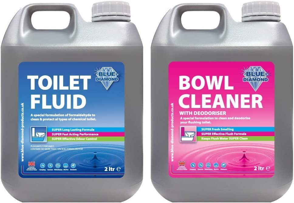 Blue Pink Chemical Toilet WC 4L Cleaner | Grelly UK