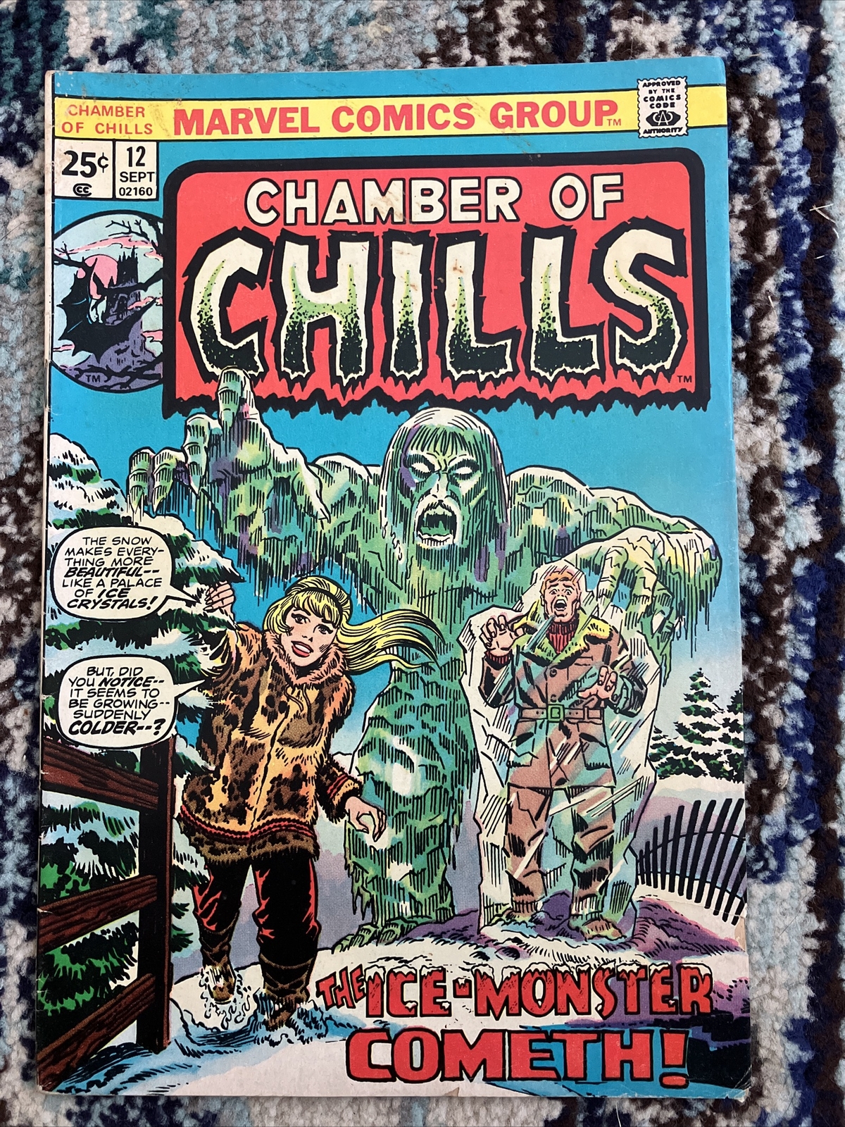 Chamber of Chills 12 G 1974 Marvel comics Ice Monster | eBay