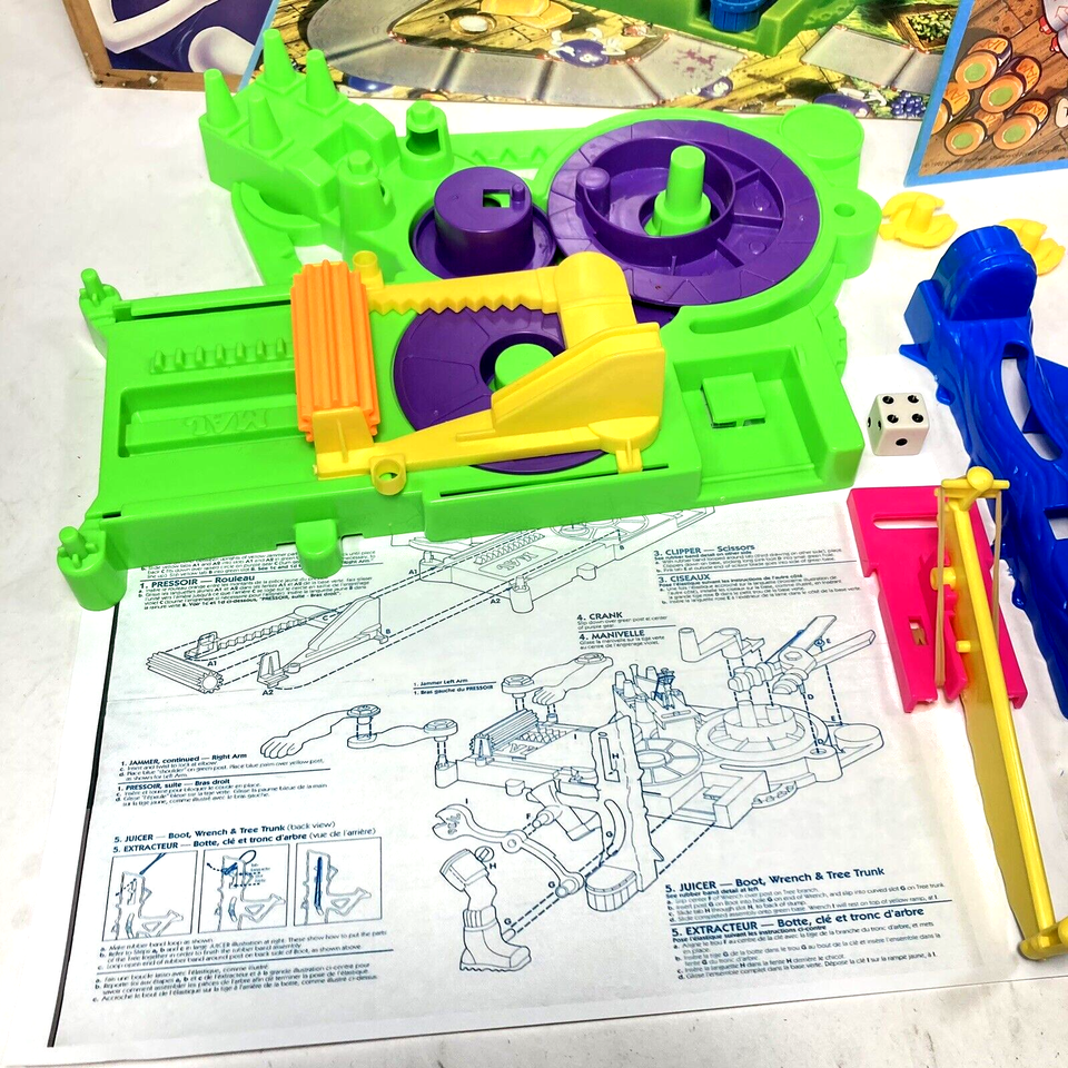 Vintage 1992 Grape Escape Board Game Parker Bros. Missing Orig Die ...