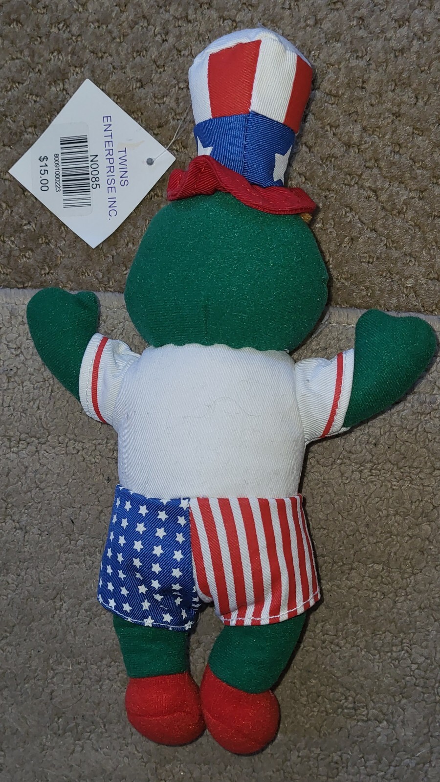 HTF Twin Enterprises Boston Red Sox Patriotic Plush Wally Mascot Stuffy ...