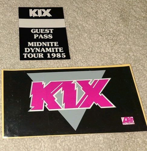 KIX Vintage Lot Sticker And Backstage Pass Midnight Dynamite 1985 | eBay