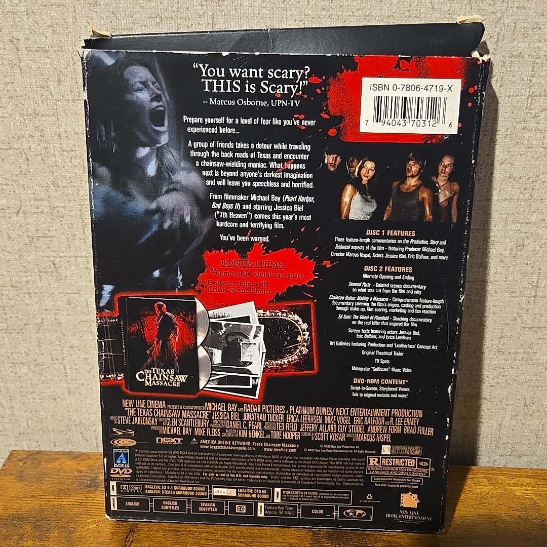 The Texas Chainsaw Massacre (DVD, 2004, 2-Disc Set) New Line Platinum ...