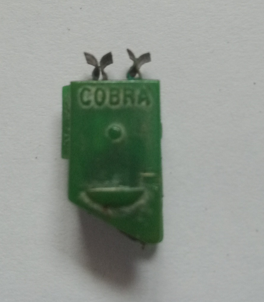 ZENITH Cobra Green Needle Cartridge LP Sapphire Record Player Vintage ...