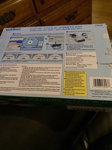 Casio CW-50 CD/DVD Thermal Printer for sale online | eBay