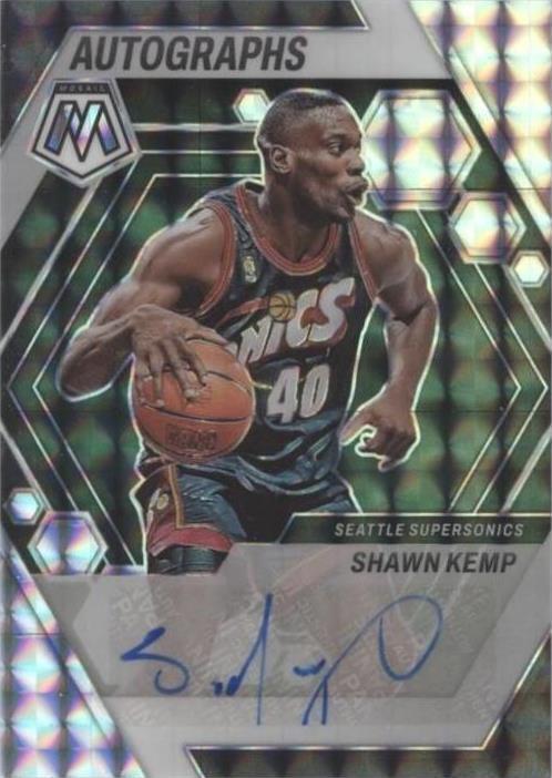 2022-23 Panini Mosaic - Autographs Mosaic Shawn Kemp #AM-KEM (AU) for ...