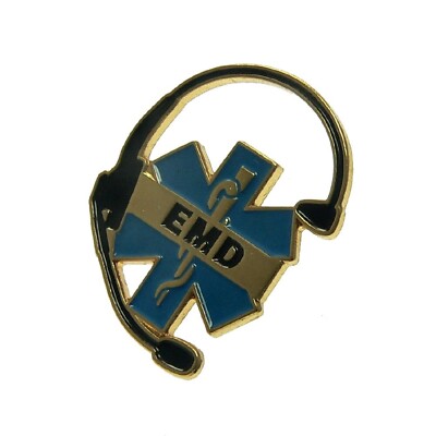 Emergency Medical Dispatcher EMD Rescue Operator 911 Headset Lapel Pin ...