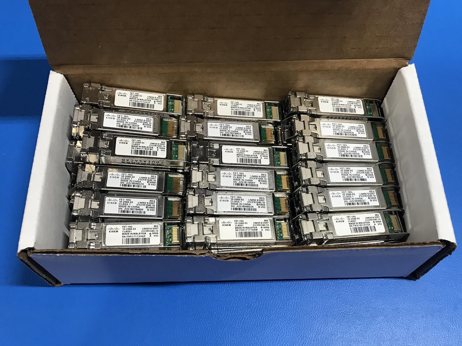 Lot of 57 Cisco FET-10G 10GB SFP Transceiver Module 10-2566-02 | eBay
