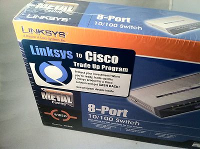 Cisco SD208 8-port high speed 10/100 Switching for your network, metal ...
