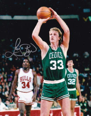 LARRY BIRD BOSTON CELTICS 8X10 SIGNED PHOTO AUTOGRAPH SIGNATURE POSTER ...